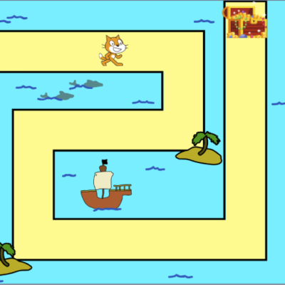 Scratch Treasure Hunt Maze - BrainStorm STEM Education